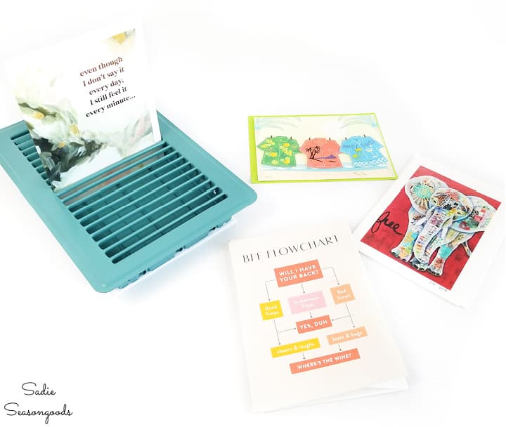 DIY Vent Register for Storing Cards - Habitat Charlotte Region ReStore